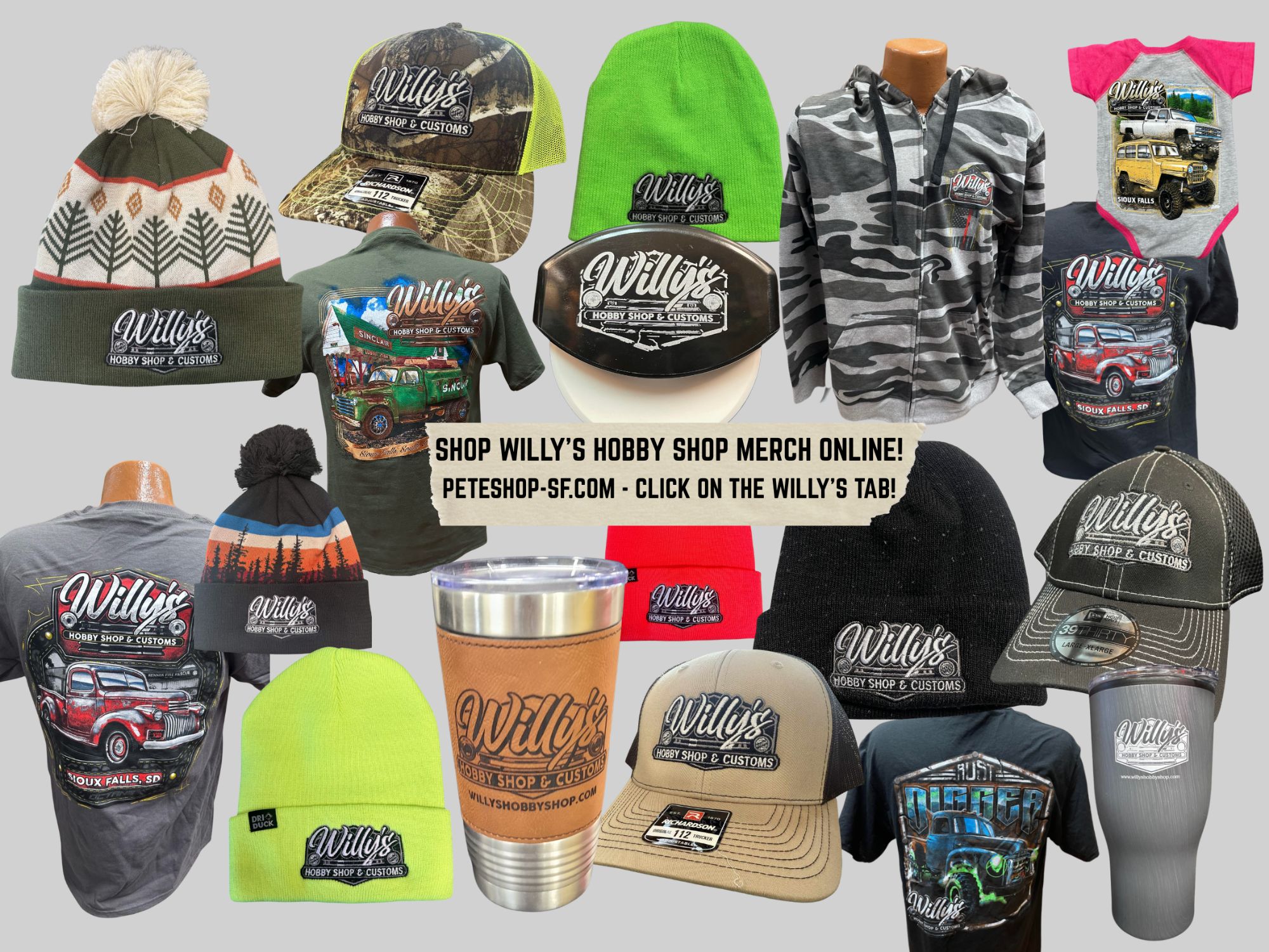 PICK UP SOME COOL WILLY'S SWAG!! - Willys Hobby Shop